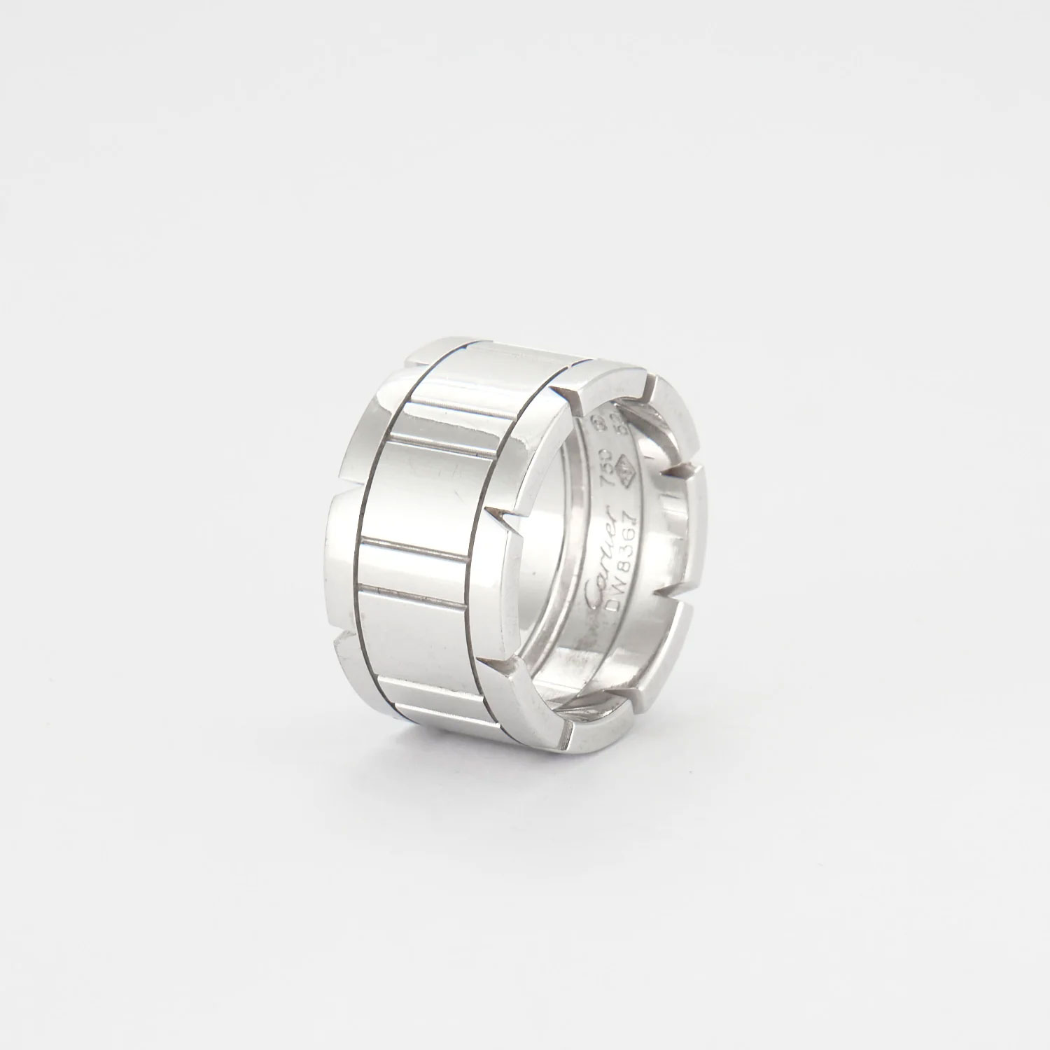 White Gold Tank Ring of Cartier | LUCKY ONE