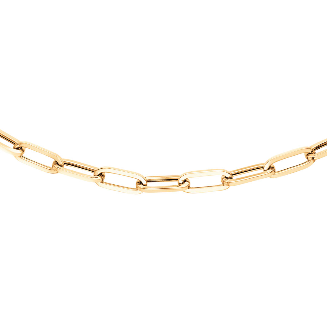 Large Gold Link Necklace | LUCKY ONE