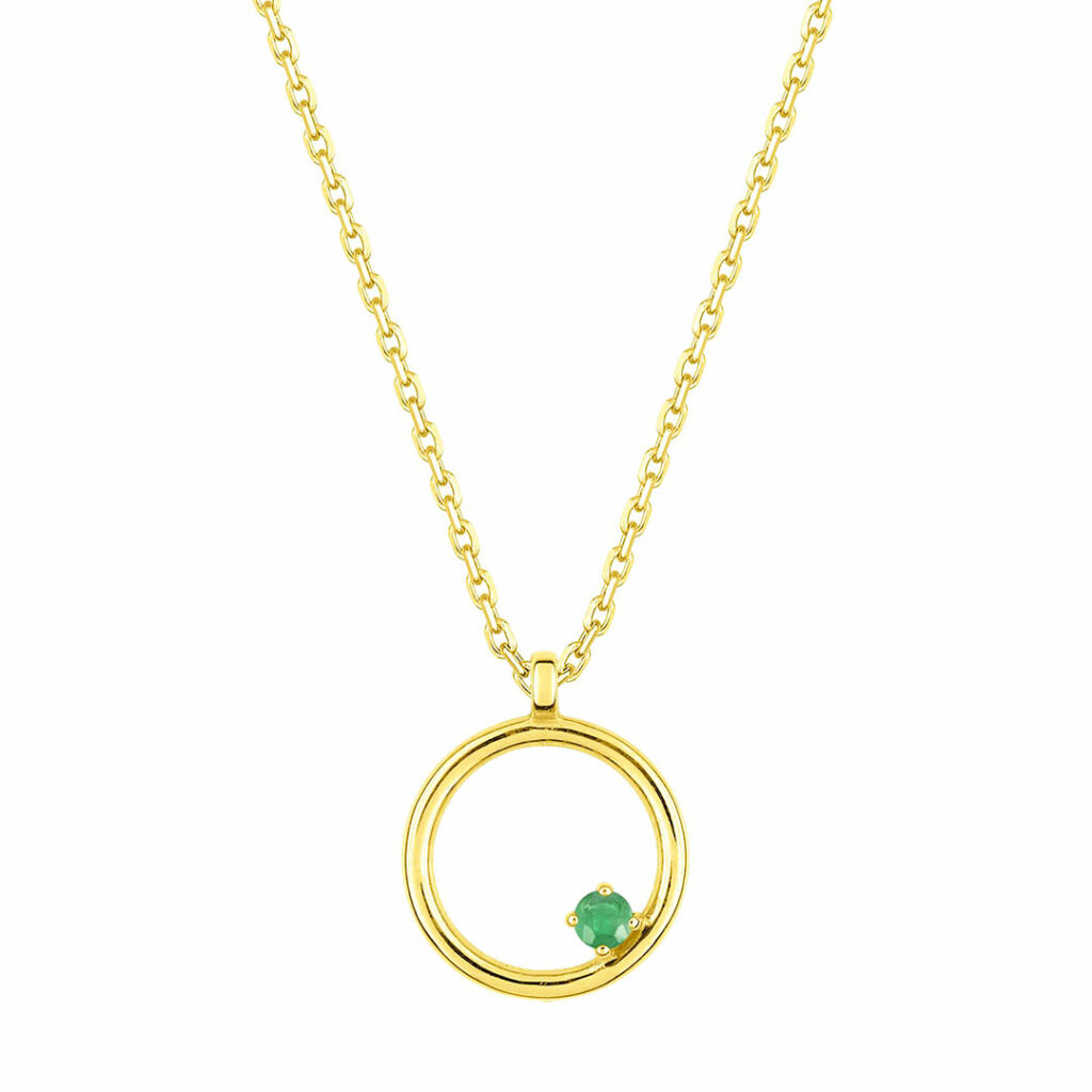 Emerald Circle Necklace